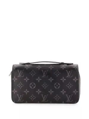 LOUIS VUITTON Zippy Wallet Monogram Eclipse Canvas Xl Small Wallets - Black