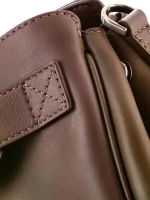 Balenciaga Bel Air Carry All Bag Leather Small Tote Bag - Brown