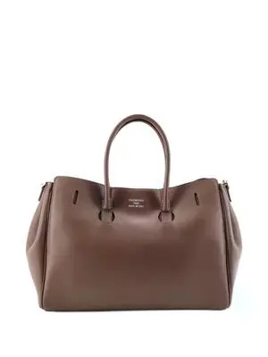 Balenciaga Bel Air Carry All Bag Leather Small Tote Bag - Brown