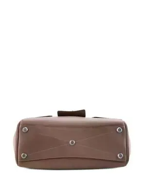 Balenciaga Bel Air Carry All Bag Leather Small Tote Bag - Brown