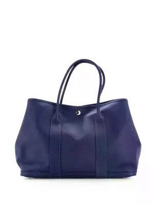 Hermès Garden Party Leather 36 Tote Bag - Blue