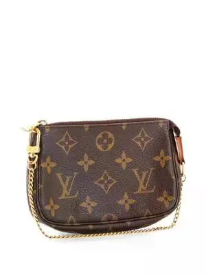 LOUIS VUITTON Pochette Accessoires Monogram Canvas Mini Clutch Bag
