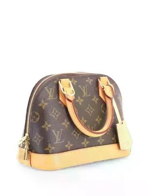 LOUIS VUITTON Monogram Canvas Alma Bb Satchel - Brown