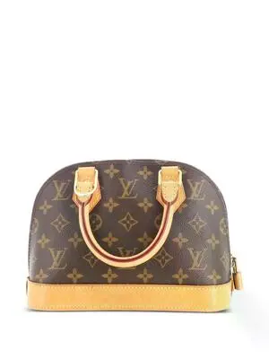 LOUIS VUITTON Monogram Canvas Alma Bb Satchel - Brown