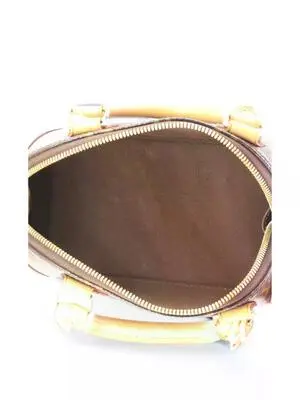LOUIS VUITTON Monogram Canvas Alma Bb Satchel - Brown