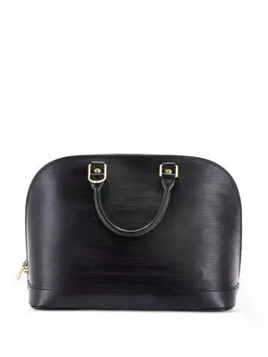 LOUIS VUITTON Epi Leather Alma Pm Satchel - Black