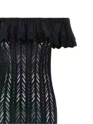 ANTONINO VALENTI Capri Herringbone-knit Maxi Dress