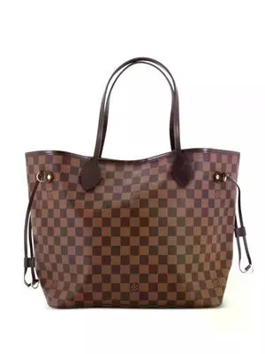 LOUIS VUITTON Damier Neverfull Mm Tote Bag - Brown