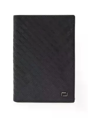 LANCEL Leon Monogram-embossed Leather Wallet - Black