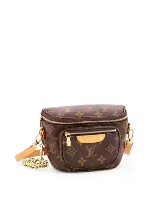 LOUIS VUITTON Bum Bag Monogram Canvas Mini Belt Bag