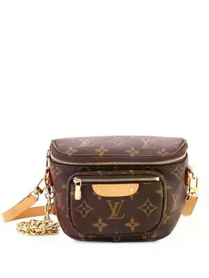 LOUIS VUITTON Monogram Canvas Mini Belt Bag - Brown