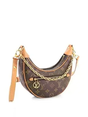 LOUIS VUITTON Loop Handbag Monogram Canvas Hobo Bag