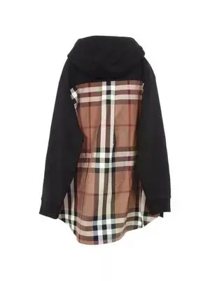 Burberry Check Trim Hoodie