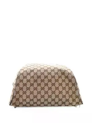 Gucci Zip Around Travel Gg Canvas Backpack