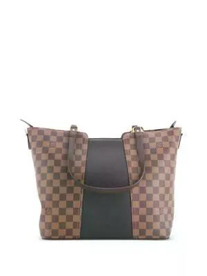 LOUIS VUITTON Damier Leather Shoulder Bag - Black