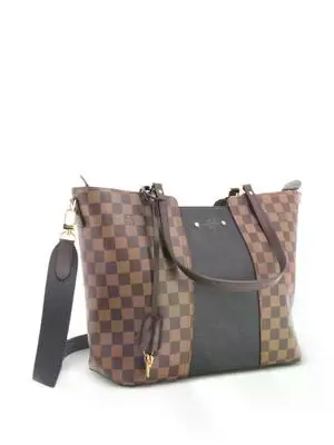 LOUIS VUITTON Damier Leather Shoulder Bag - Black