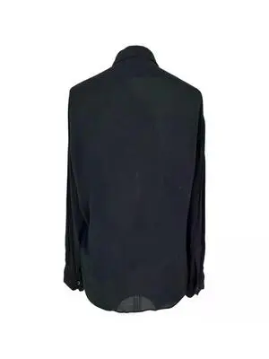 Celine Button-up Long-sleeve Blouse