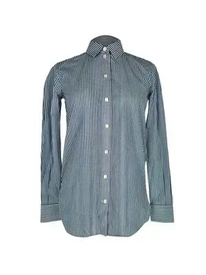 Celine Classic Striped Cotton Shirt - Blue