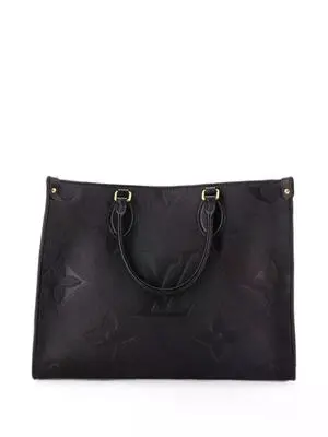 LOUIS VUITTON Monogram Empreinte Giant Mm Tote Bag - Black