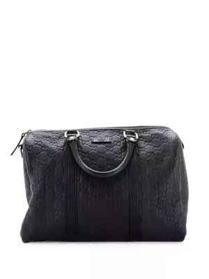 Gucci Joy Boston Bag Guccissima Leather Medium Handbag - Black