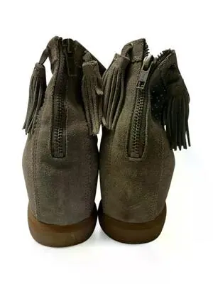 ISABEL MARANT VINTAGE Beslay Perforated Suede Ankle Boots