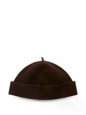 RANRA Logo-embroidered Felt Beanie Hat