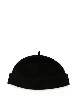 RANRA Logo-embroidered Turn-up Beanie Hat