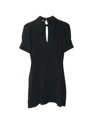 Stella McCartney Blair Keyhole Mini Dress - Black