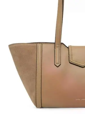 Karl Lagerfeld K/nova Logo-plaque Panelled Tote Bag