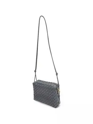 Bottega Veneta Intrecciato Loop Crossbody Bag - Grey