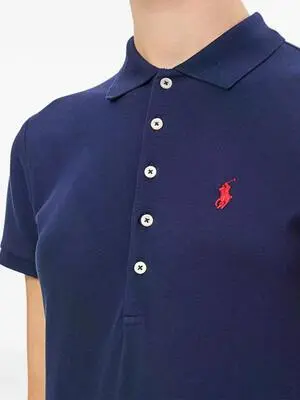 Polo Ralph Lauren Piqué Polo Shirt With Embroidered Logo - Blue