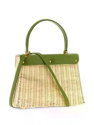 AMATO DANIELE Queen Rattan Braided Wicker Tote Bag