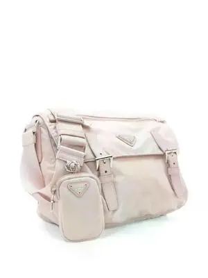 Prada Re-nylon Double Buckle Messenger Bag