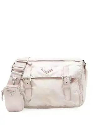 Prada Re-nylon Double Buckle Messenger Bag