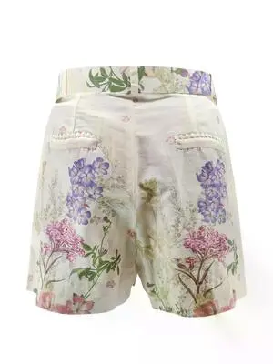 Charo Ruiz Ibiza Floral Print Belted Shorts
