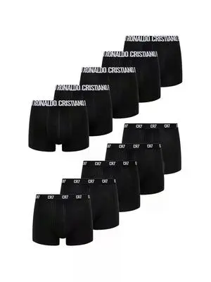 CR7 CRISTIANO RONALDO Logo-waistband Trunks - Black