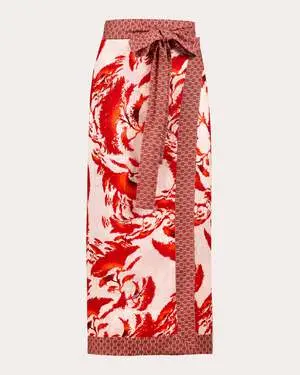 KARMA ON THE ROCKS Sora Bonsai Linen Pareo - Red