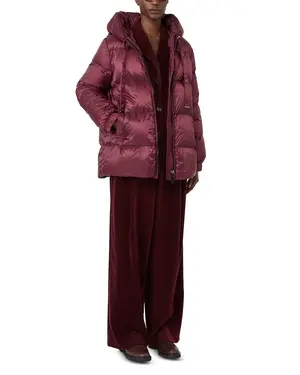 Max Mara Seia Down Hooded Coat