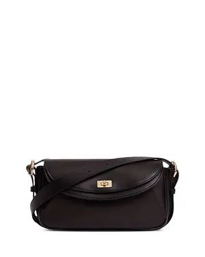 Sandro Le Mambo Medium Leather Crossbody Bag - Brown