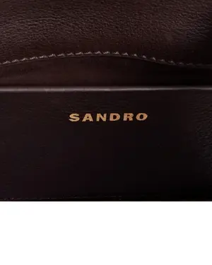 Sandro Le Mambo Medium Leather Crossbody Bag