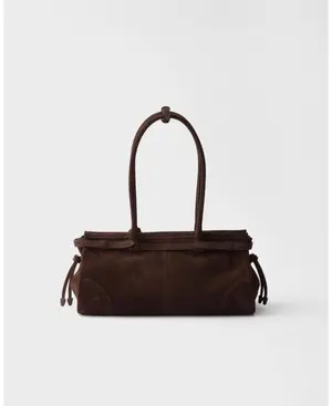 Prada Bonnie Medium Suede Bag
