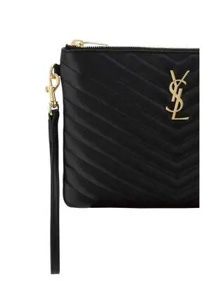 Saint Laurent Matelassé Clutch Bag