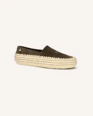 Loewe Rio Suede And Raffia Espadrillas