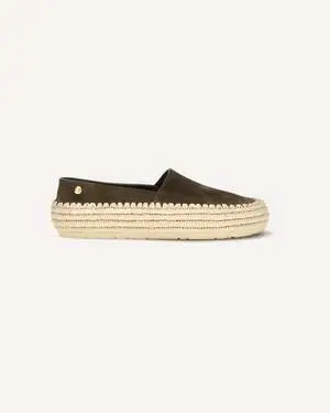Loewe Rio Suede And Raffia Espadrilles