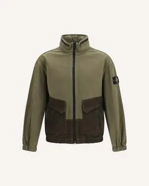 Stone Island Technical Jacket With Zip Details