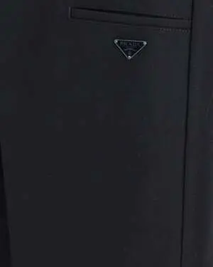 Prada Technical Wide-leg Canvas Trousers