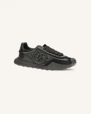 Dolce & Gabbana Athletic Fabric And Leather Sneakers