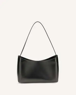 THE ROW Alma Baguette Shoulder Bag - Black