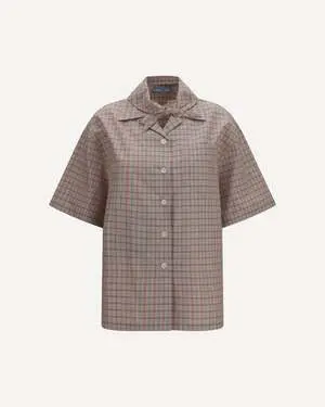 Prada Short-sleeved Check Shirt