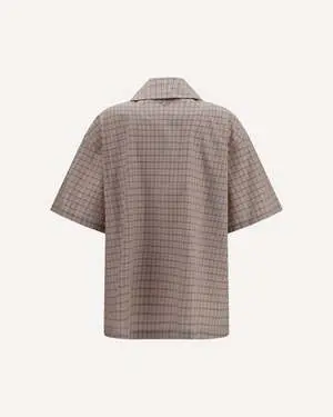 Prada Short-sleeved Check Shirt